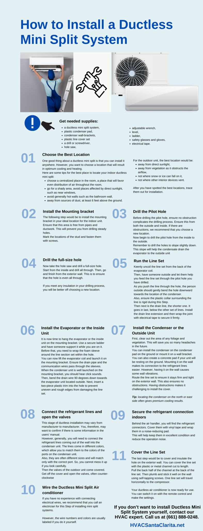 How to Install a Ductless Mini Split - Simple DIY Procedure | Step-by-step