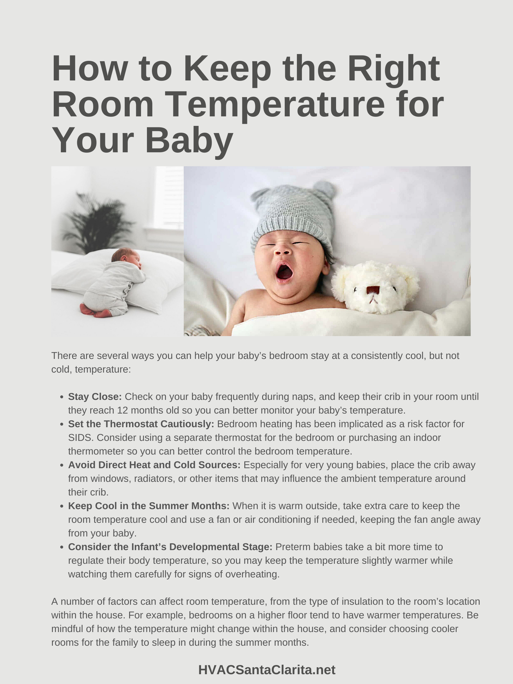 Ideal Room Temperature for Newborn - Keep baby safe & comfy