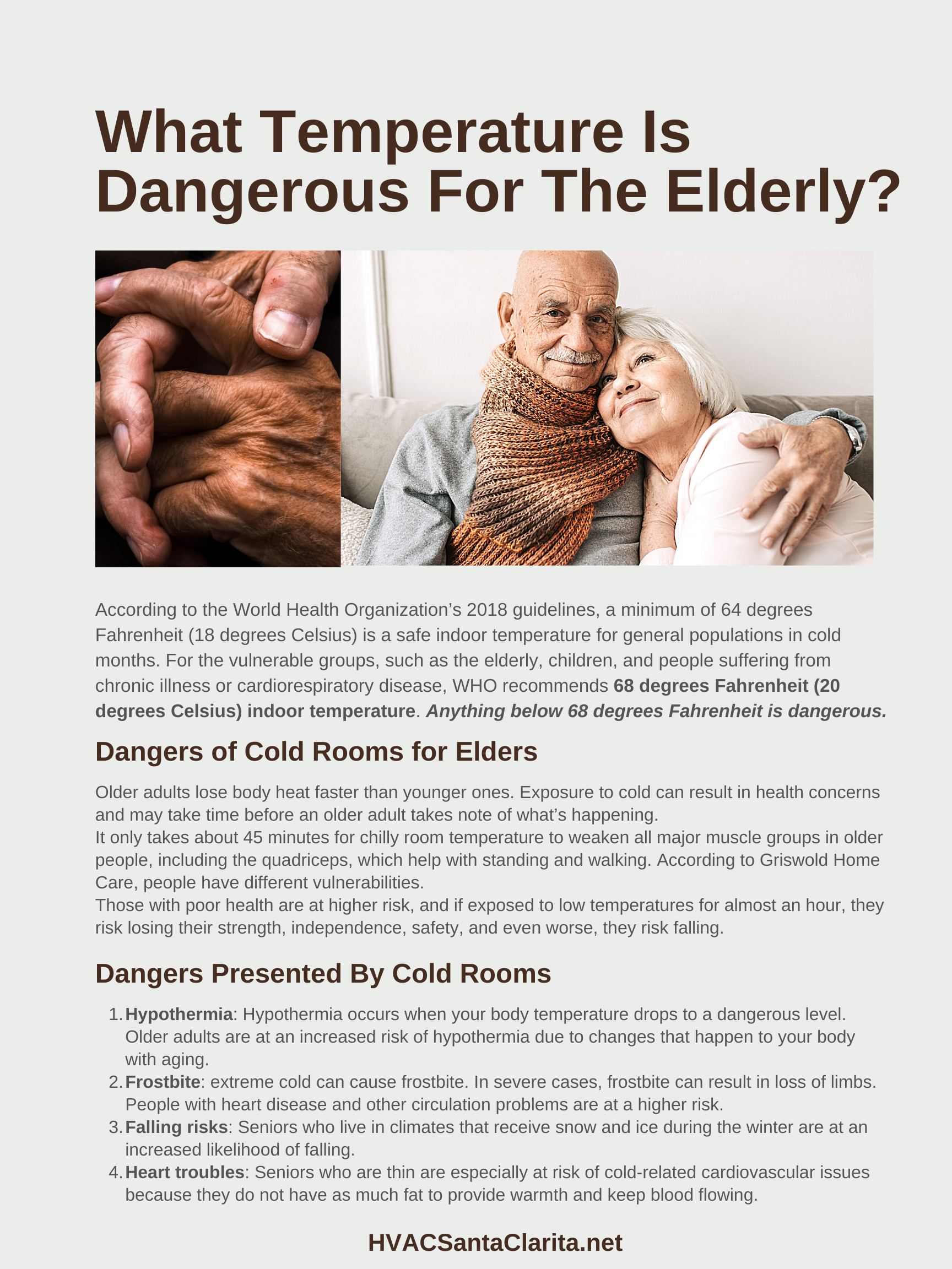 Ideal room temperature for elderly - Thermostat Range for Seniors' Health