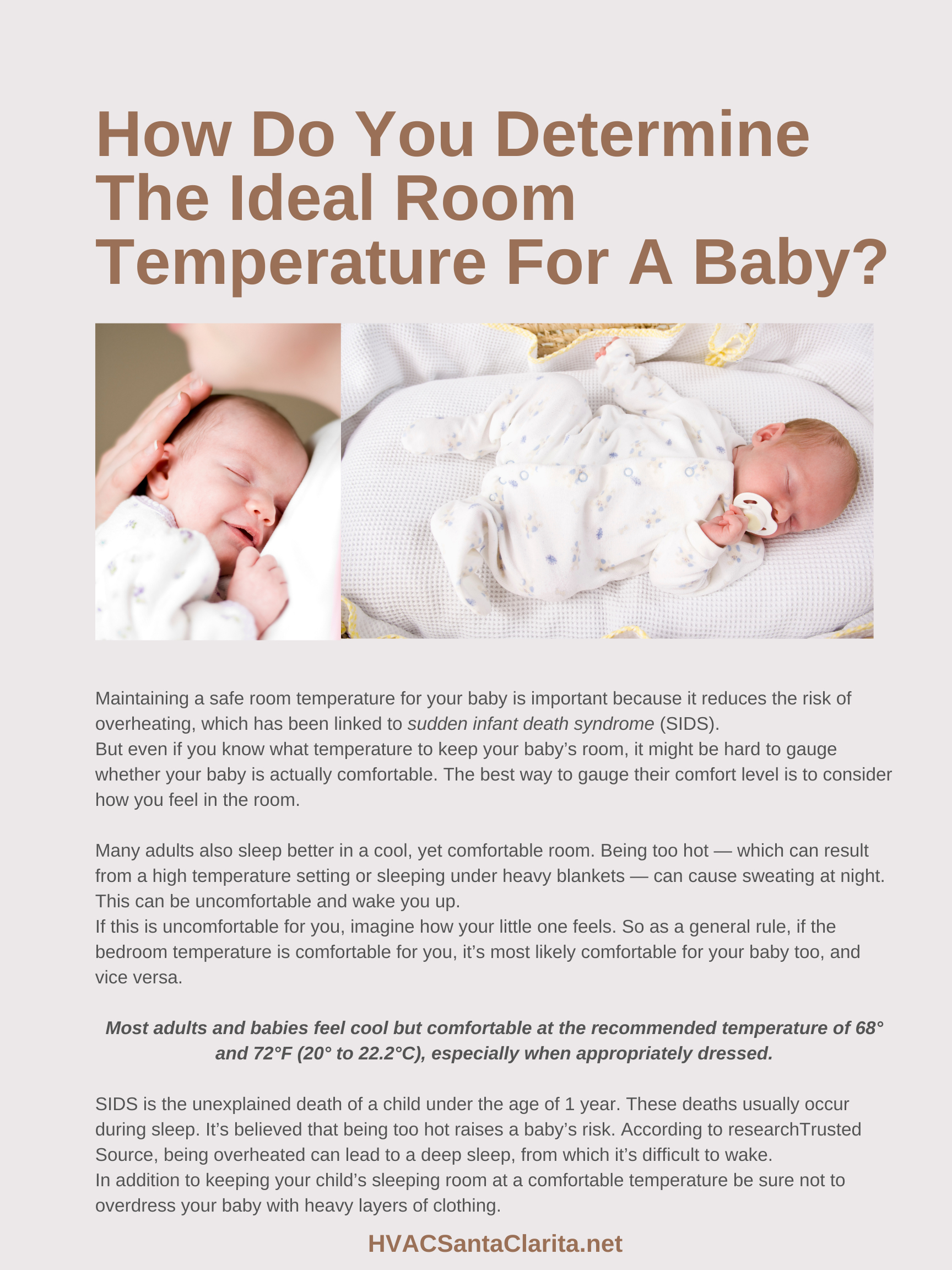 Ideal Room Temperature for Newborn - Keep baby safe & comfy